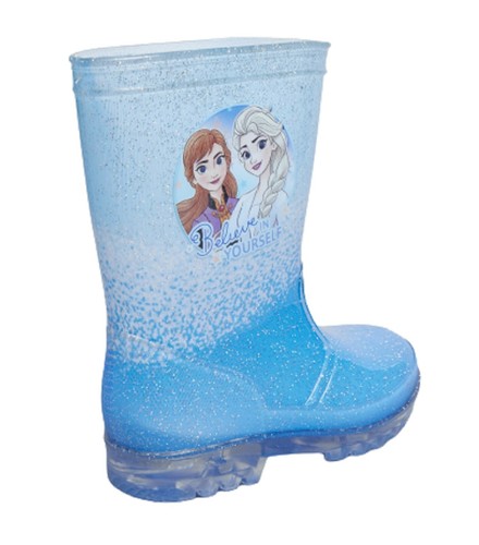 GIRLS FROZEN 2 ANNA ELSA GLITTER WELLIES RAIN WELLINGTON BOOTS UK SIZE ...