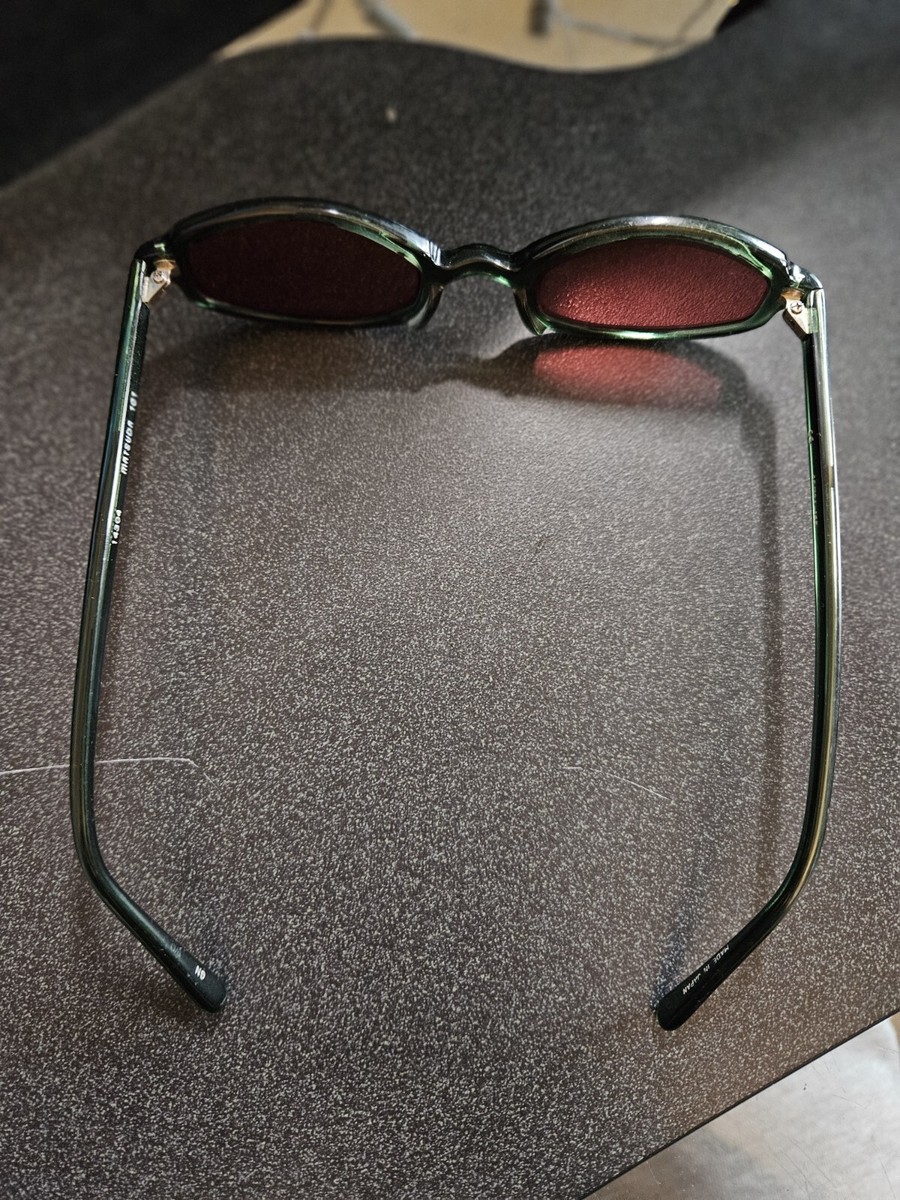 Vintage Matsuda Glasses Green Oval lens 101 14304 Vintage Matsuda Glasses Green Oval lens 101 14304