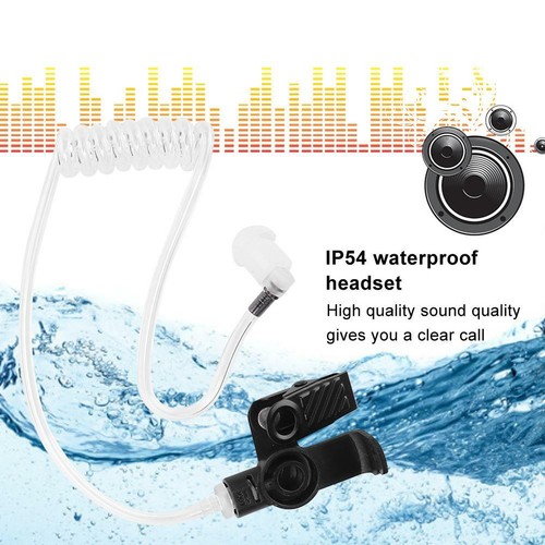 Headset Covert Acoustic Tube In-ear Earpiece Headphone For ICOM IC-M33 ...