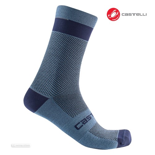 Castelli ALPHA 18 Winter Cycling Socks : STEEL BLUE - One Pair | eBay