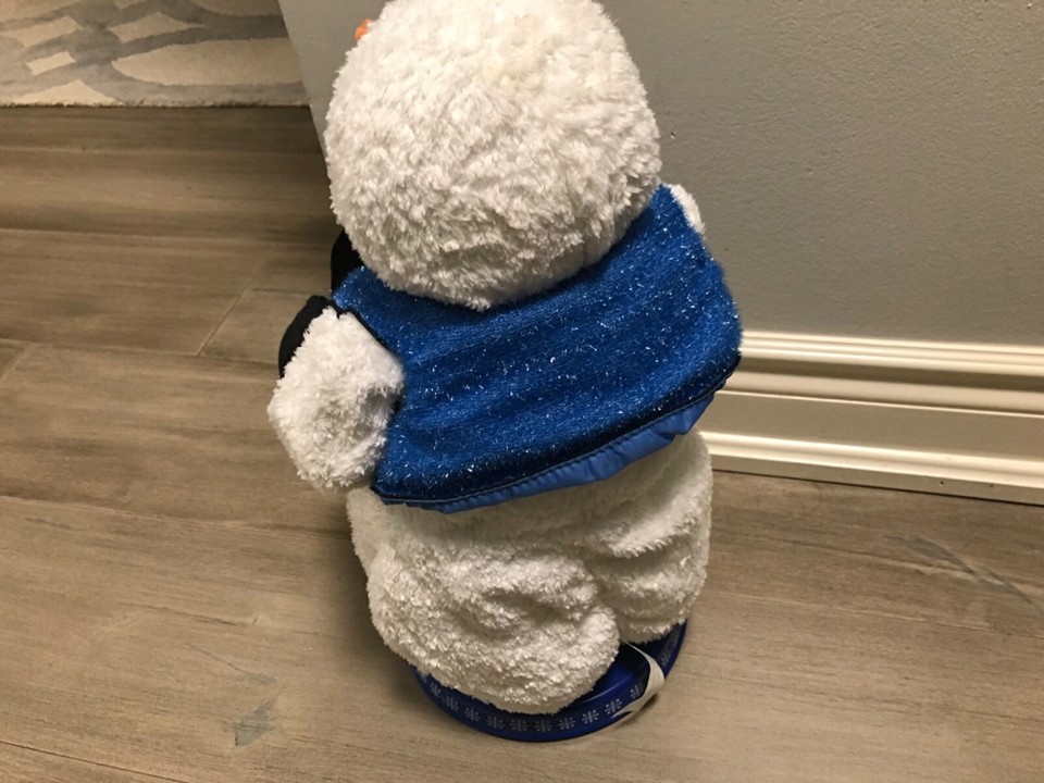 Gemmy Spinning Snowflakes Snowman SNOW MISER Dancing Singing - Please ...