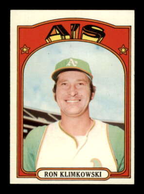 1972 Topps #363 Ron Klimkowski VGEX Athletics 560694 | eBay