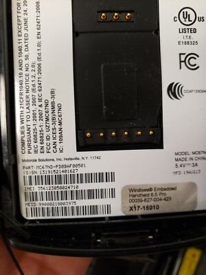 Motorola MC67ND Zebra MC67 Handheld, 2D Barcode Scanner, MC67ND ...