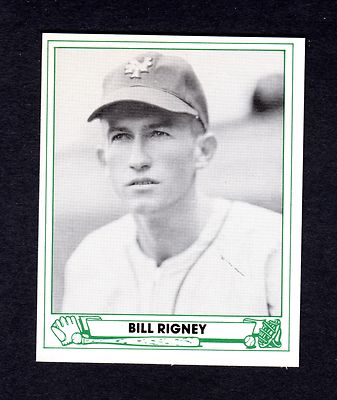 1946 Play Ball: #43 BILL RIGNEY, New York Giants (1984 TCMA ...