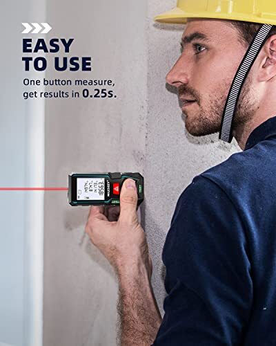 Laser Measure, 165 Feet Laser Measurement Tool with 2 Bubble Levels ...