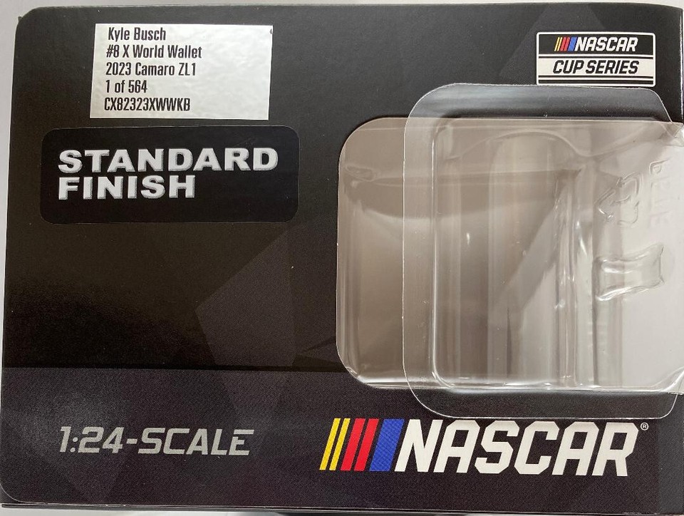 NASCAR 2023 KYLE BUSCH #8 X WORLD WALLET 1/24 CAR | eBay
