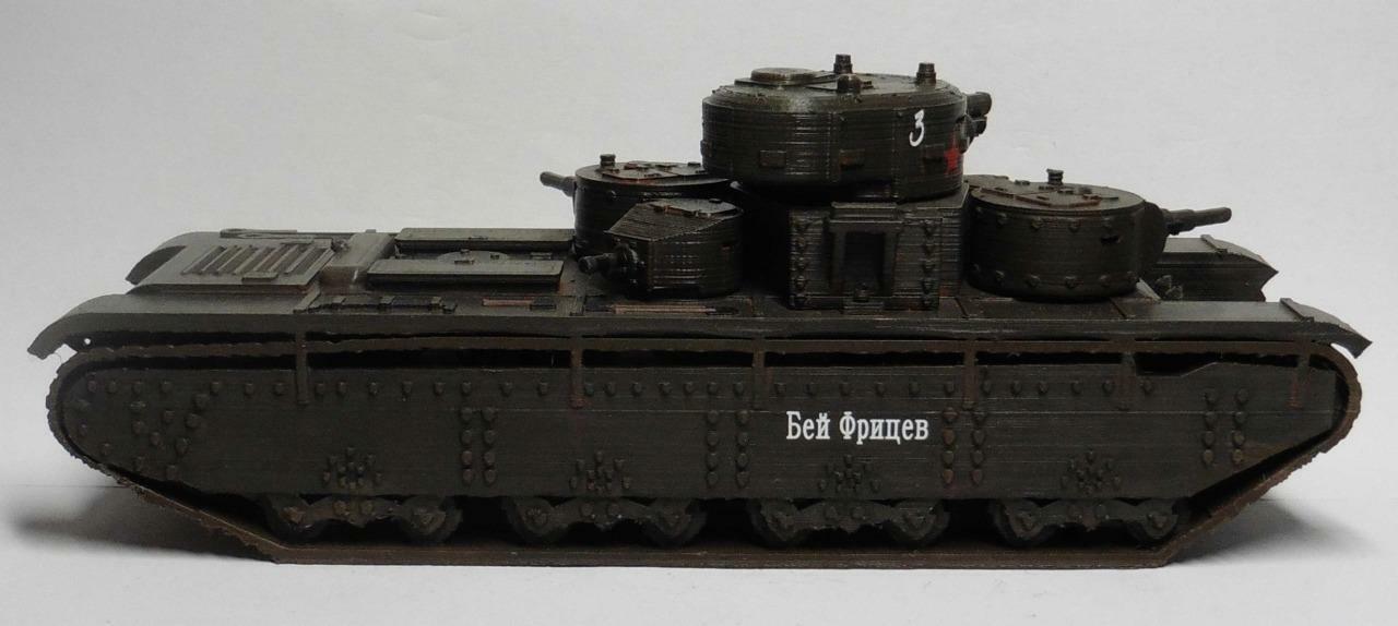 28mm 1/56 3D printed WWII Russian Soviet T35 heavy tank interwar design ...