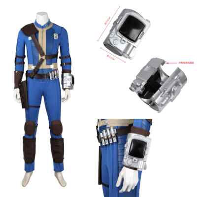 Fallout Overseer Hank Cosplay Costume Men Jumpsuit Suit Halloween Prop ...