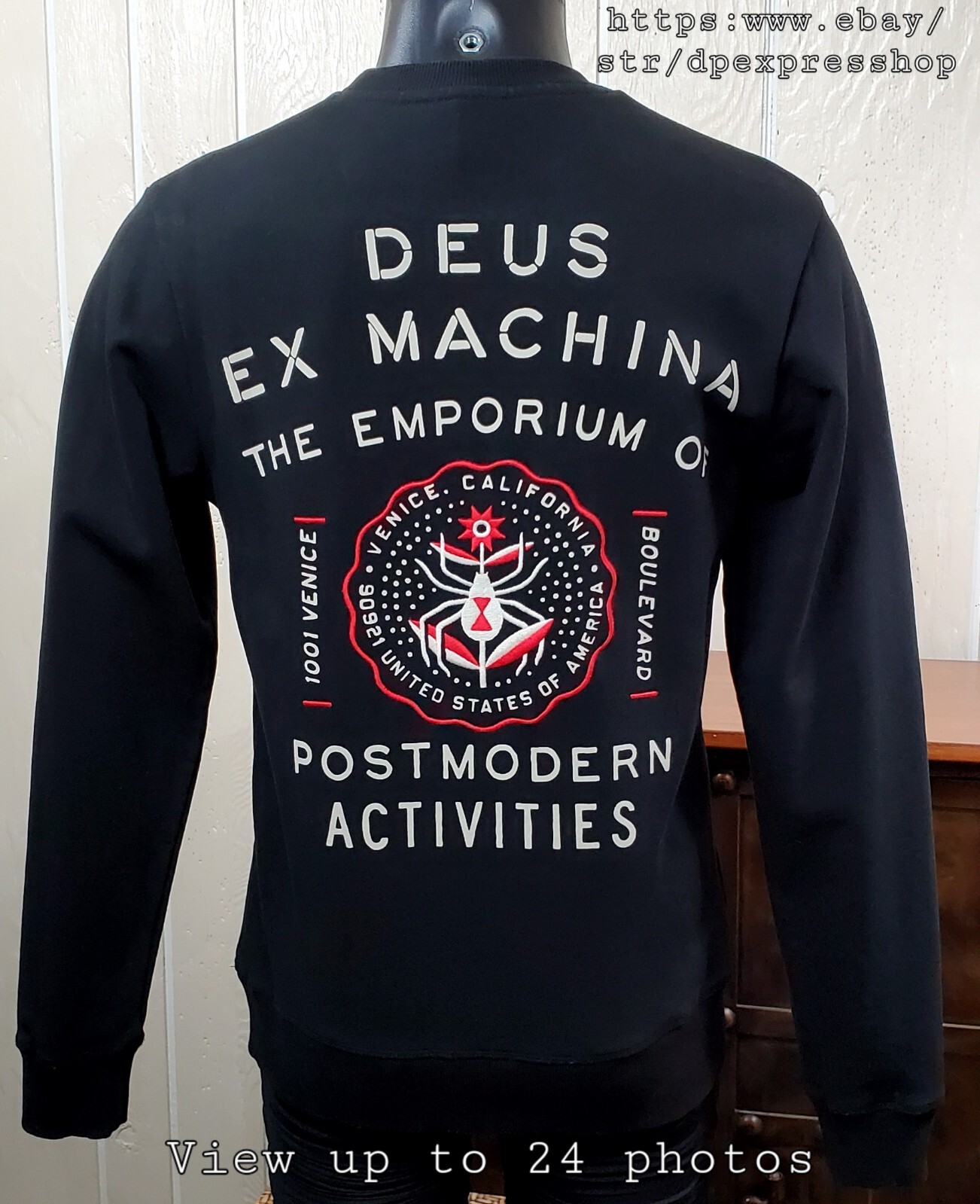 Deus Ex Machina Custom Motorcycles Graphic Print Swea… - Gem