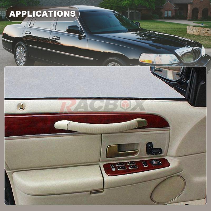 2x Door Panel Pull Strap End Caps Handle Cover Cap For Lincoln Town Car ...