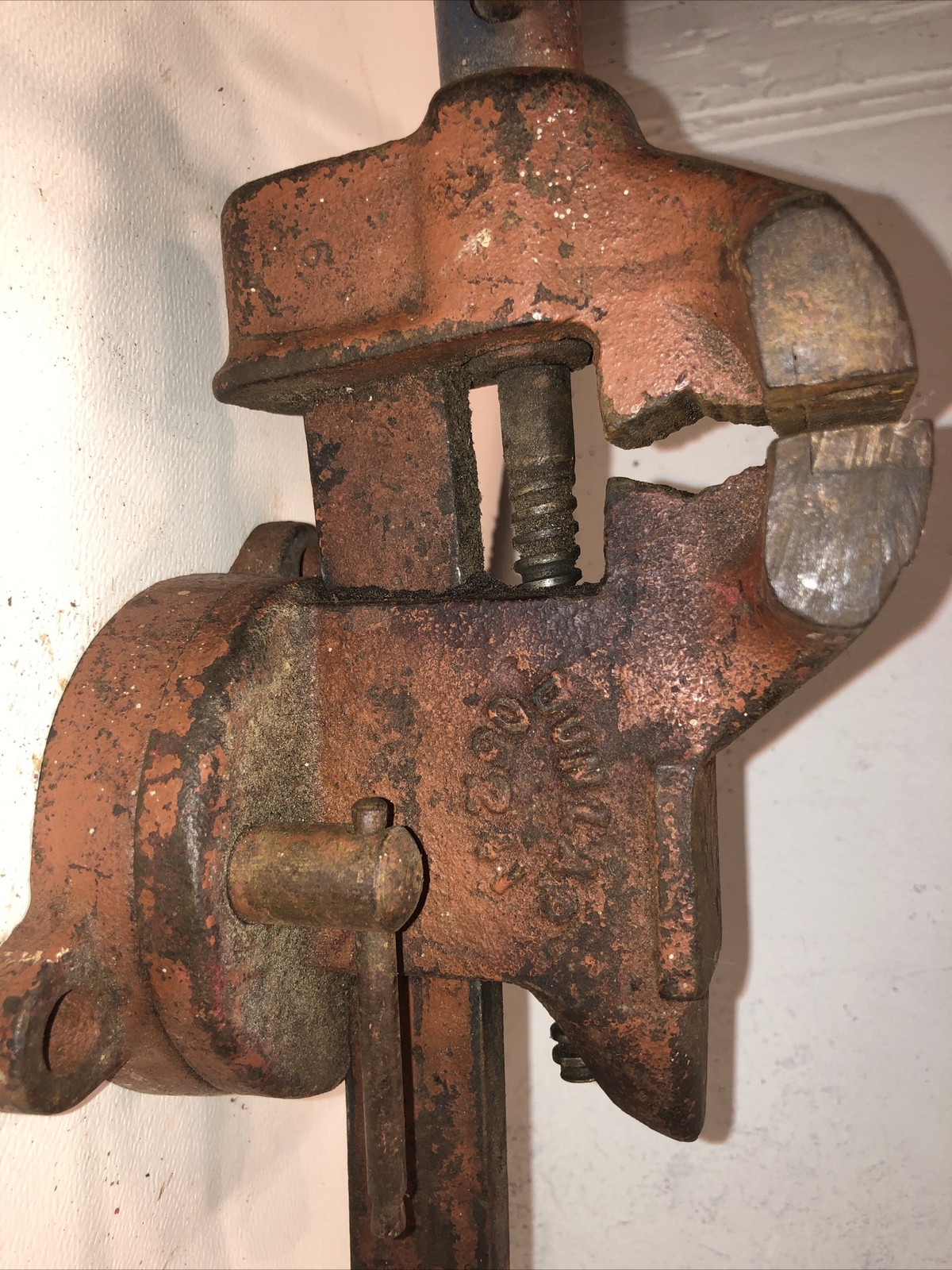 Vintage Dunlap Tools #5241 Swivel Base Bench Vise 3-1/4” Jaws W/Anvil ...