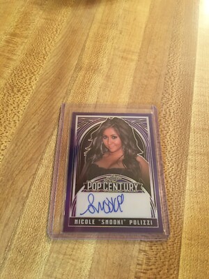 2024 LEAF POP CENTURY NICOLE “SNOOKI” POLIZZI PURPLE AUTOGRAPH 8/10 ...
