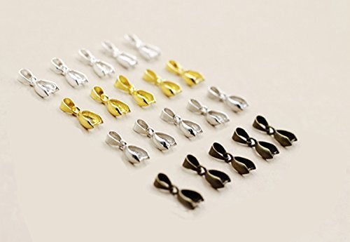 50 Pcs Copper Pinch Clip Clasp Bails Dangle Metal DIY Jewelry 6 x 17mm ...