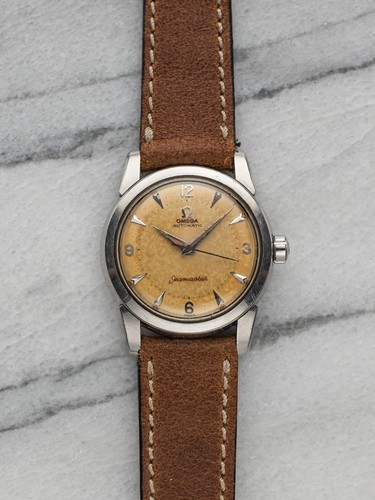 Vintage Omega Seamaster 50s Automatic Patina Dial Arabic Numeral 33mm ...