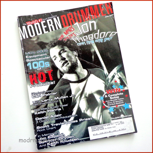 MODERN DRUMMER - June 2005 - JON THEODORE - MARS VOLTA + Larry Mullen Jr of U2 | eBay