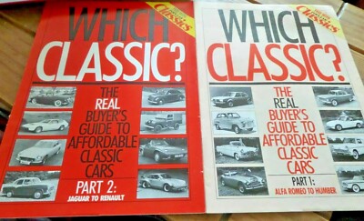POPULAR CLASSICS MAGAZINE WHICH CLASSIC PART 1 & 2 SOLD TOGETHER RARE ...