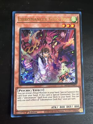 Yu-Gi-Oh! MP23-EN001 Libromancer Geek Boy | eBay
