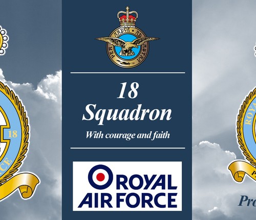 RAF 18 Squadron Ceramic Coffee Mug Crest Motto, Odiham Base Royal Air ...