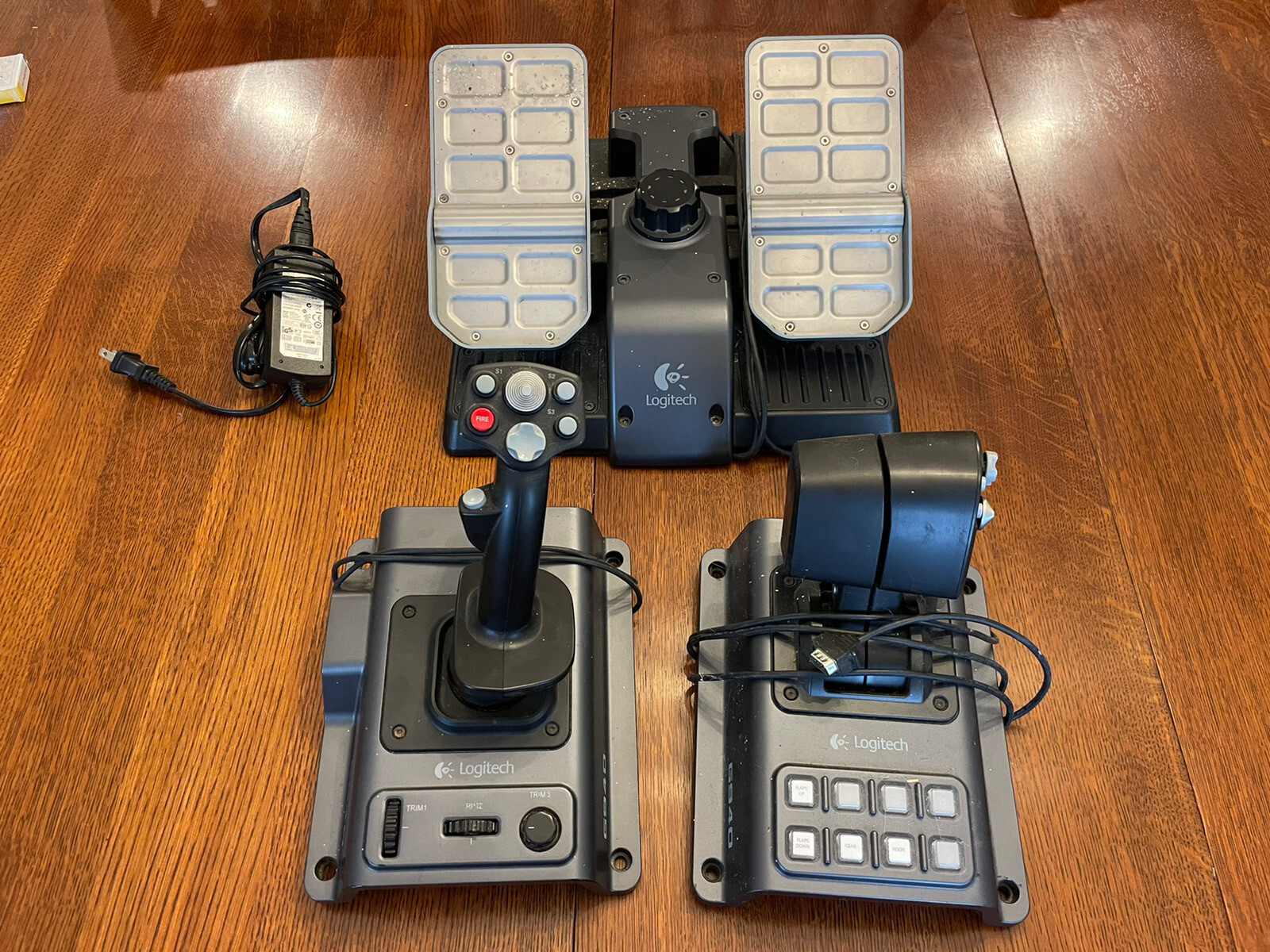 Logitech G940 Force Feedback Flight Simulator Set, Joystick, HOTAS ...