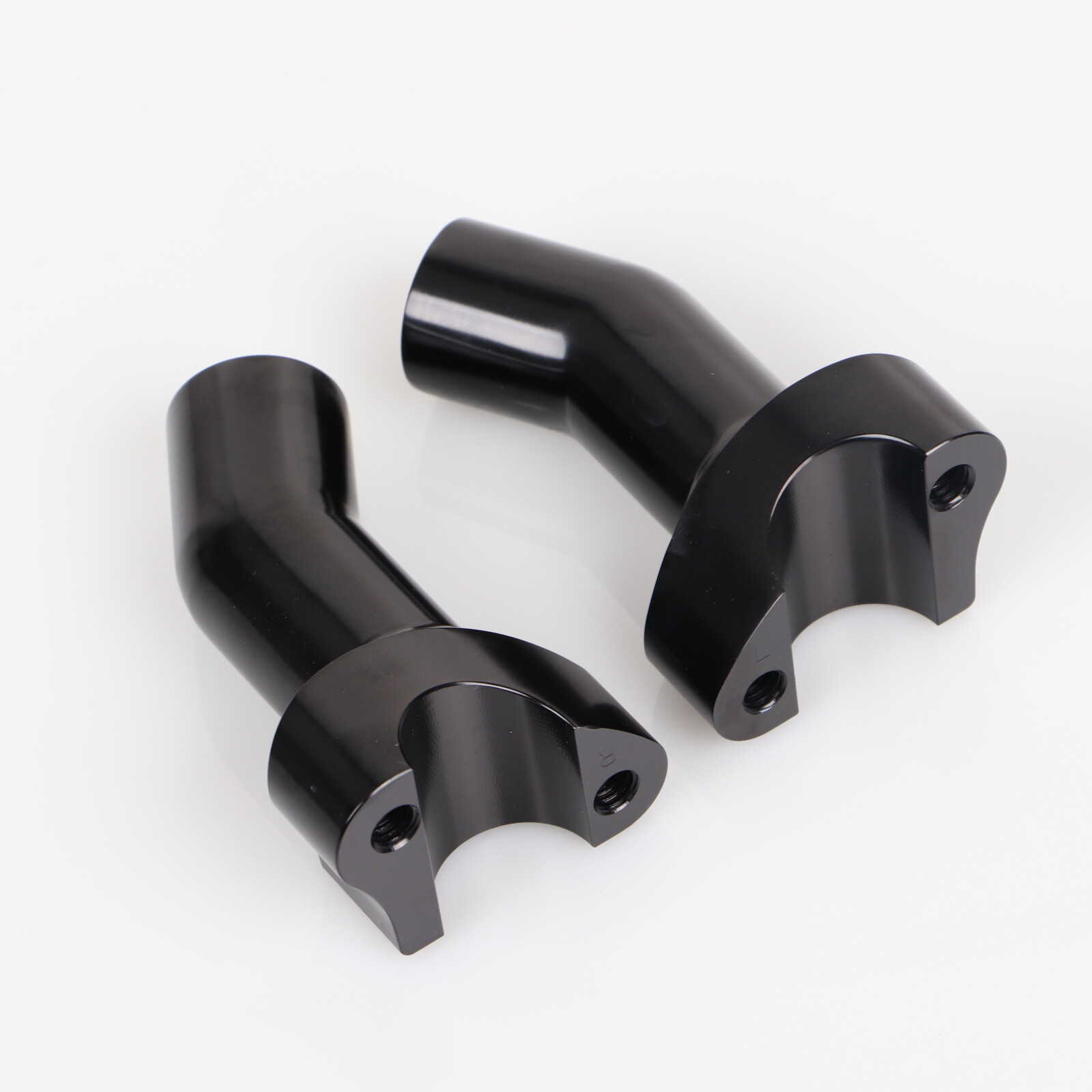 3.5" Tall Pullback Handlebar Risers For Harley Dyna Fatboy Sportster ...