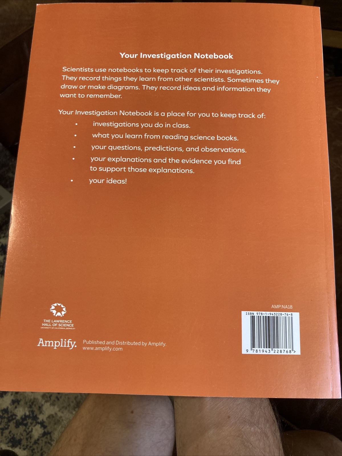 Amplify Science Student Investigation Notebook Thermal Energy | eBay