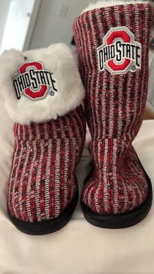 Ohio State Indoor/Outdoor Slipper Shoes/boot - OH! Buckeye Fans! | eBay