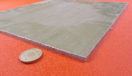 Fiberglass Sheet, Extren .125" (1/8") x 12" x 12" Olive Green, 2 Units ...