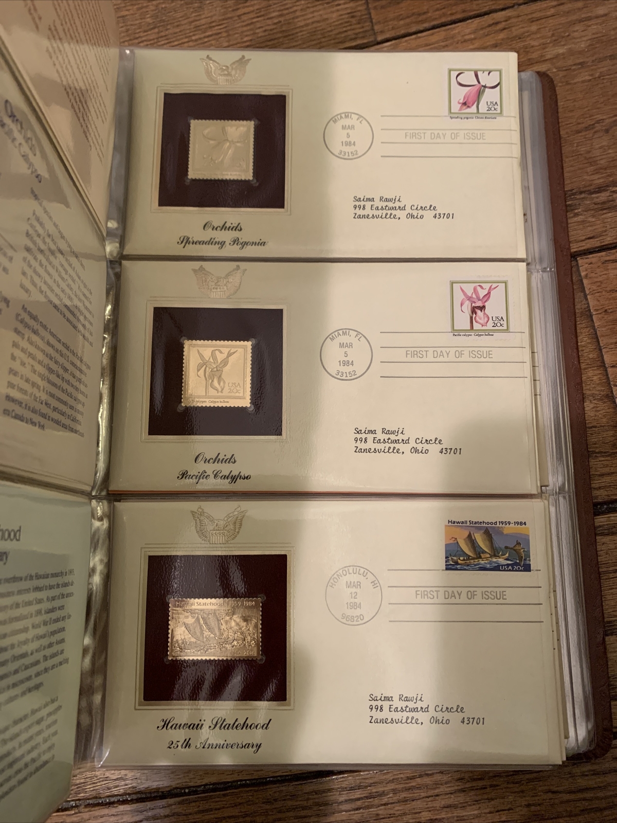 Golden Replicas of United States Stamps 22kt Gold 1983-1984 Summer ...