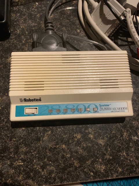 US Robotics Sportster 28 000 External Data Fax Modem 28k for sale ...