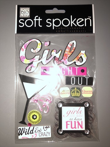 New Soft Spoken Girls Night Out Dimensional Stickers 673807957831| eBay