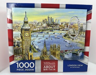 WH Smith Jigsaw About Britain 1000pc Puzzle ‘London View ' Jim Mitchell ...