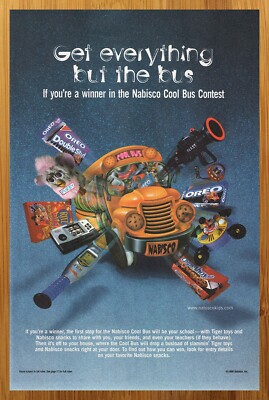 1998 Nabisco Cookies & Crackers Print Ad/Poster Oreo Ritz Furby Chips ...