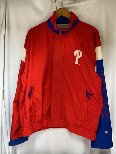 STARTER Philadelphia Phillies MLB Nylon Jacket L Red, Baseball Team ...