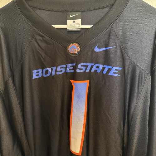 Nike Boise State University Broncos BSU Black Shirt Size X-Large #1 ...