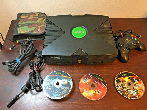 Original Xbox Console & 16 Games & All Cords & 1 Controller | eBay