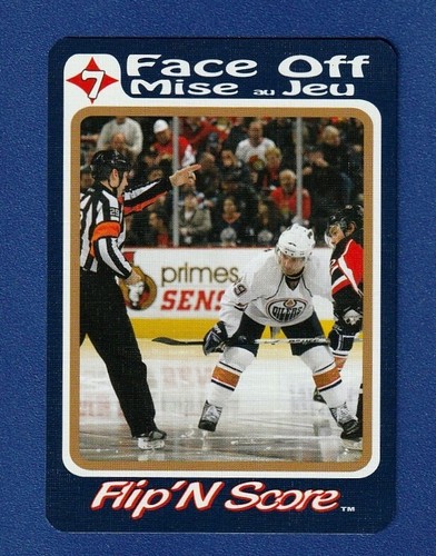 SAM GAGNER 2009-10 Megoli Game Oilers Flip N Score Playing Card #7 Of ...