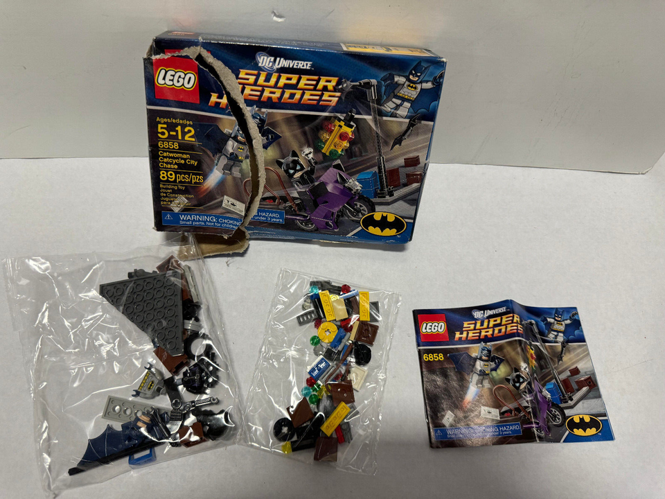 LEGO 6858 DC Batman Catwoman Catcycle City Chase New Open Bags Sealed ...
