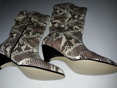 Ashro Ladies Snake Look Boots Size 8M | eBay