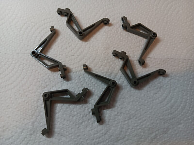 P Lego Lot 6 Old Dark Gray Insectoid Support Legs 30211 6907 6909 6919 ...