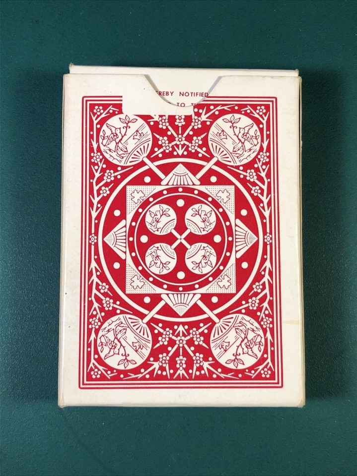 VTG Tally Ho | No 9 | Dougherty Playing Cards BOX ONLY | Red | Fan Back ...