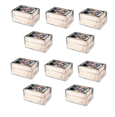(10 Boxes) Pro-Mold 2 Piece Plastic Card Storage Box (100 Count Size ...