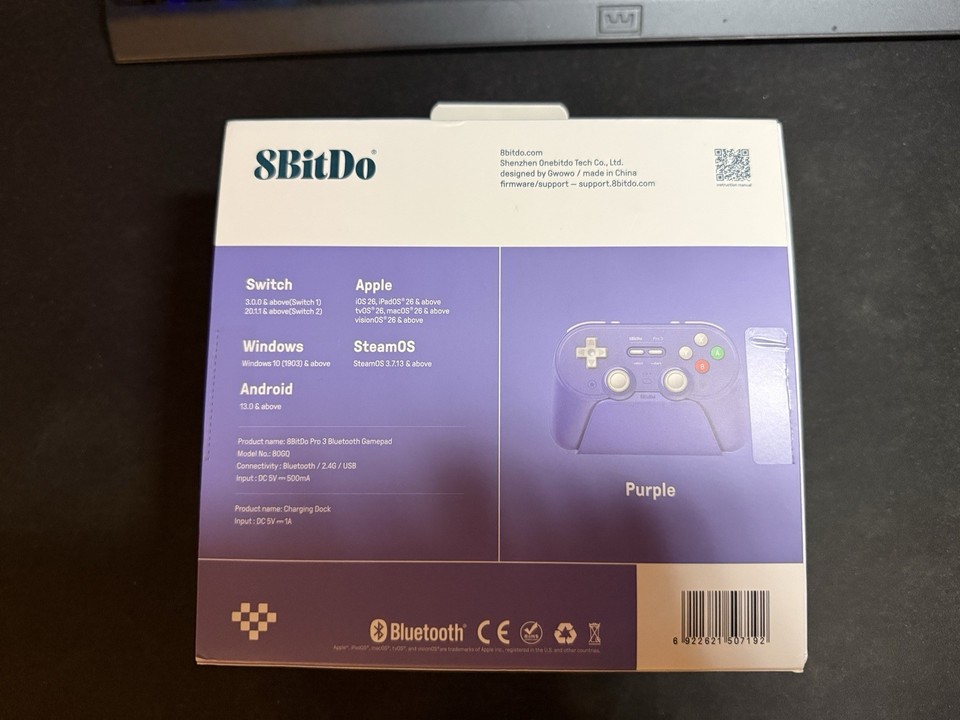 8BitDo Pro 3 Bluetooth Gamepad - Purple | eBay