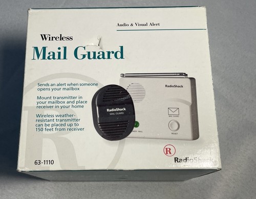 Radio Shack 63-1110 Wireless Mail Guard Mailbox Alert Protector Audio ...
