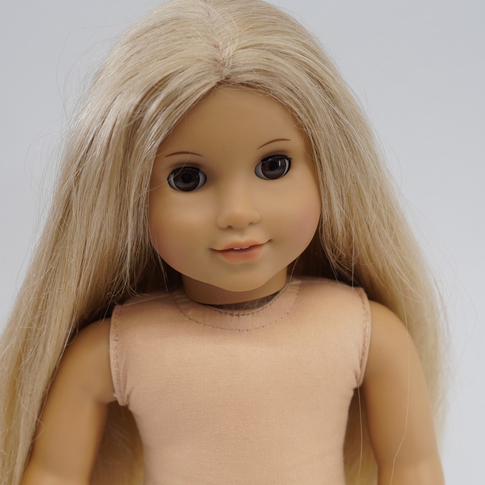 American Girl Doll Blonde College School Lot Computer Desk Dog Clothing ...