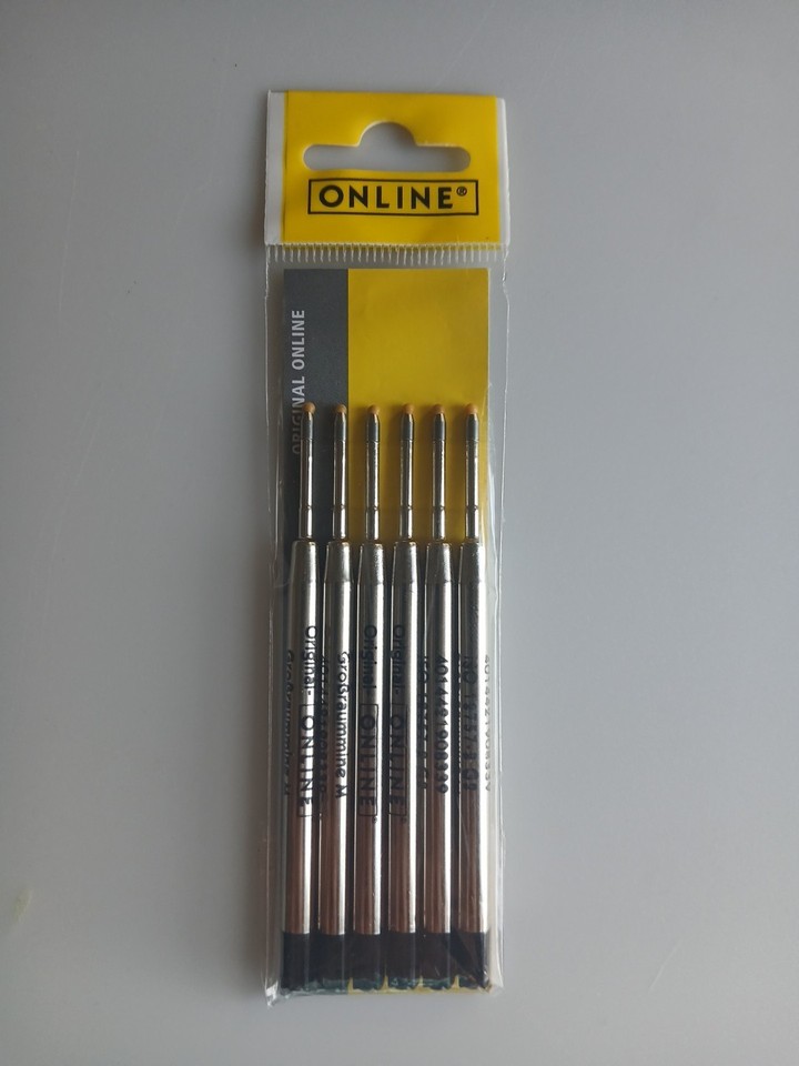 Lot Of 3-6x Parker Compatible Ballpoint BLACK Biro Pens Medium Ball Pen ...