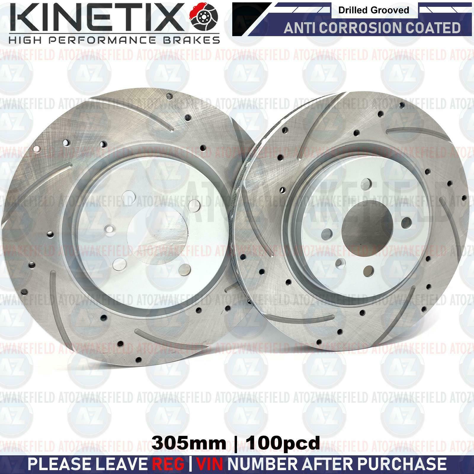 FOR SEAT IBIZA CUPRA R 1.8 TURBO 180 FRONT GROOVED BRAKE DISCS BREMBO ...