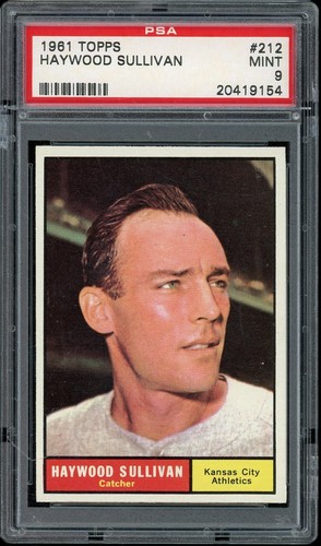 1961 Topps Baseball #212 Haywood Sullivan PSA 9 | eBay