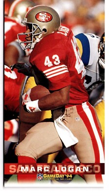 1994 Fleer GameDay - Marc Logan #365 San Francisco 49ers | eBay
