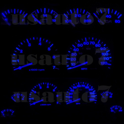 Dash Cluster Gauge BLUE SMD LED LIGHT BULBS KIT Fit 93-98 Jeep Grand ...