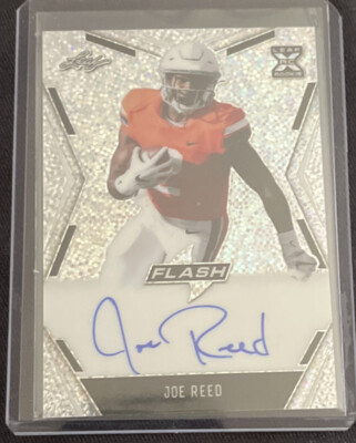 2020 Leaf Flash JOE REED SILVER ON-CARD AUTO AUTOGRAPH RC CHARGERS ...